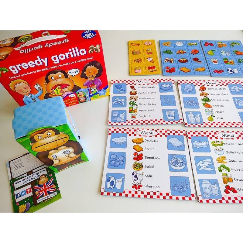 MAIMUȚICA POFTICIOASĂ / GREEDY GORILLA-Orchard Toys, UK
